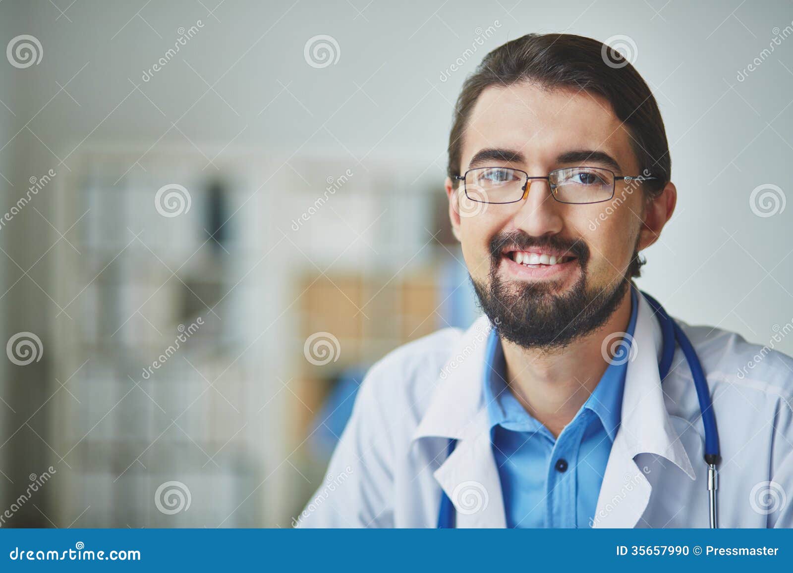 Physician stock photo. Image of beard, doctor, handsome - 35657990