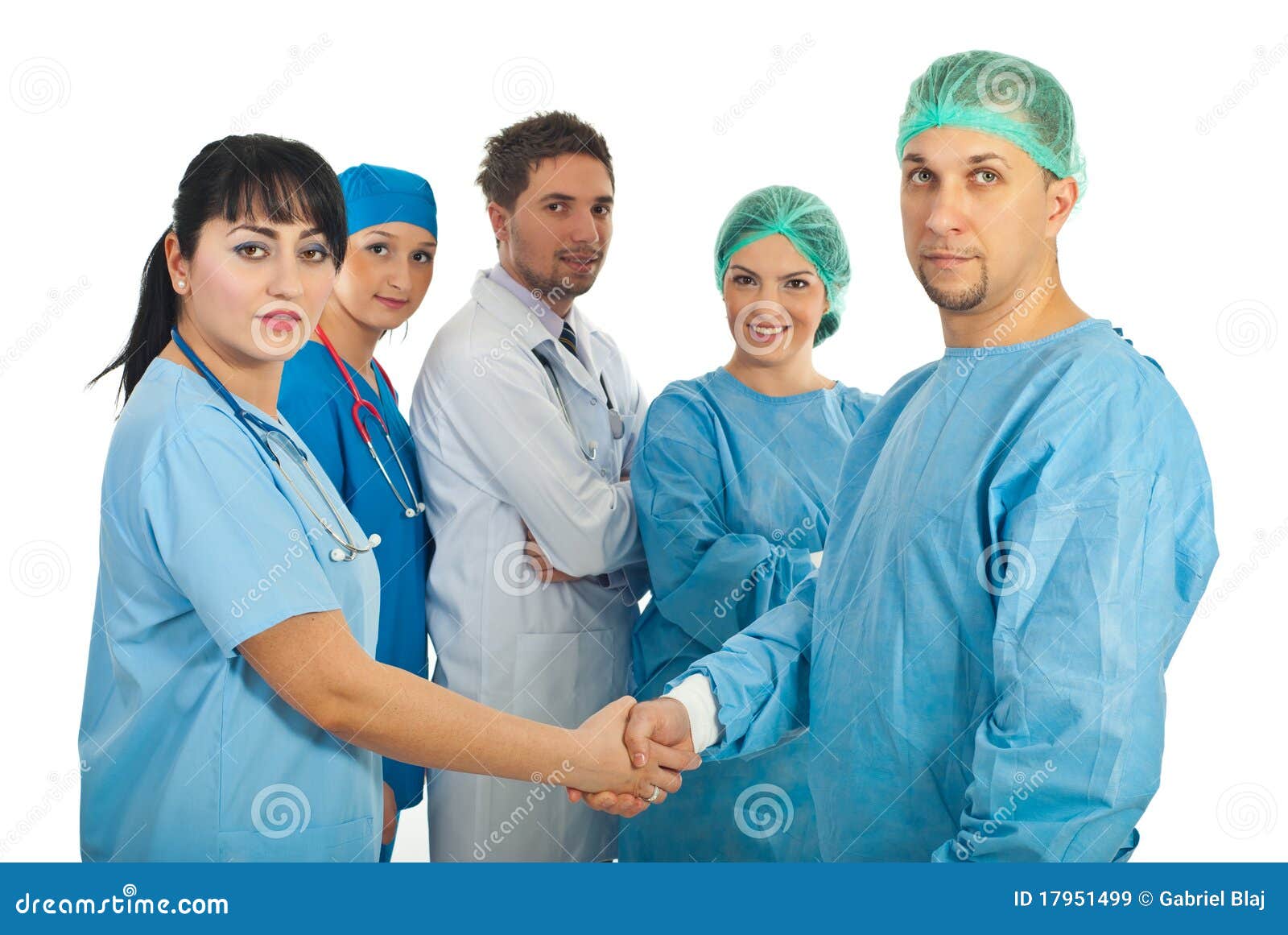 Physician Handshake On White Background Royalty-Free Stock Photography ...