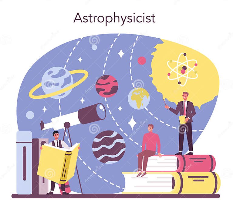 Physicist Concept. Scientist Explore Electricity, Magnetism, Light ...