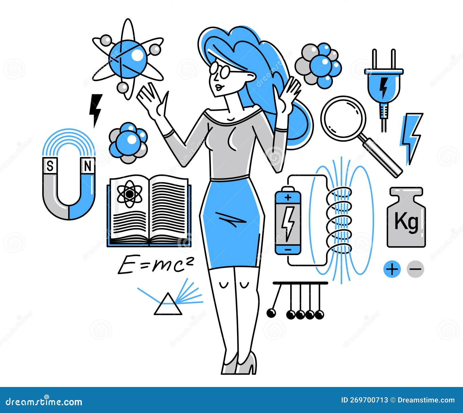 Physicist Working On Some Theoretical Physics Or Making An Experiment ...