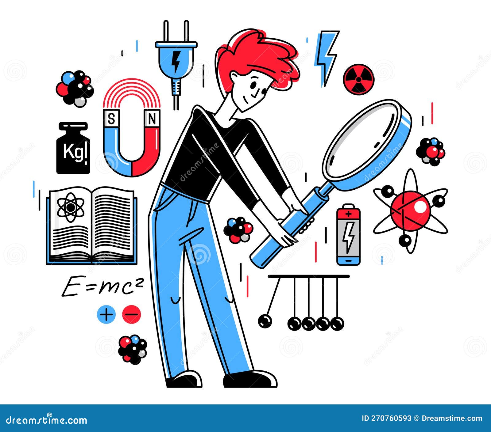 Physicist Working on Some Theoretical Physics or Making an Experiment ...