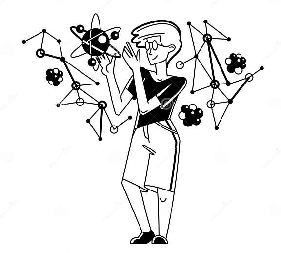 Physicist Working on Some Theoretical Physics or Making an Experiment ...