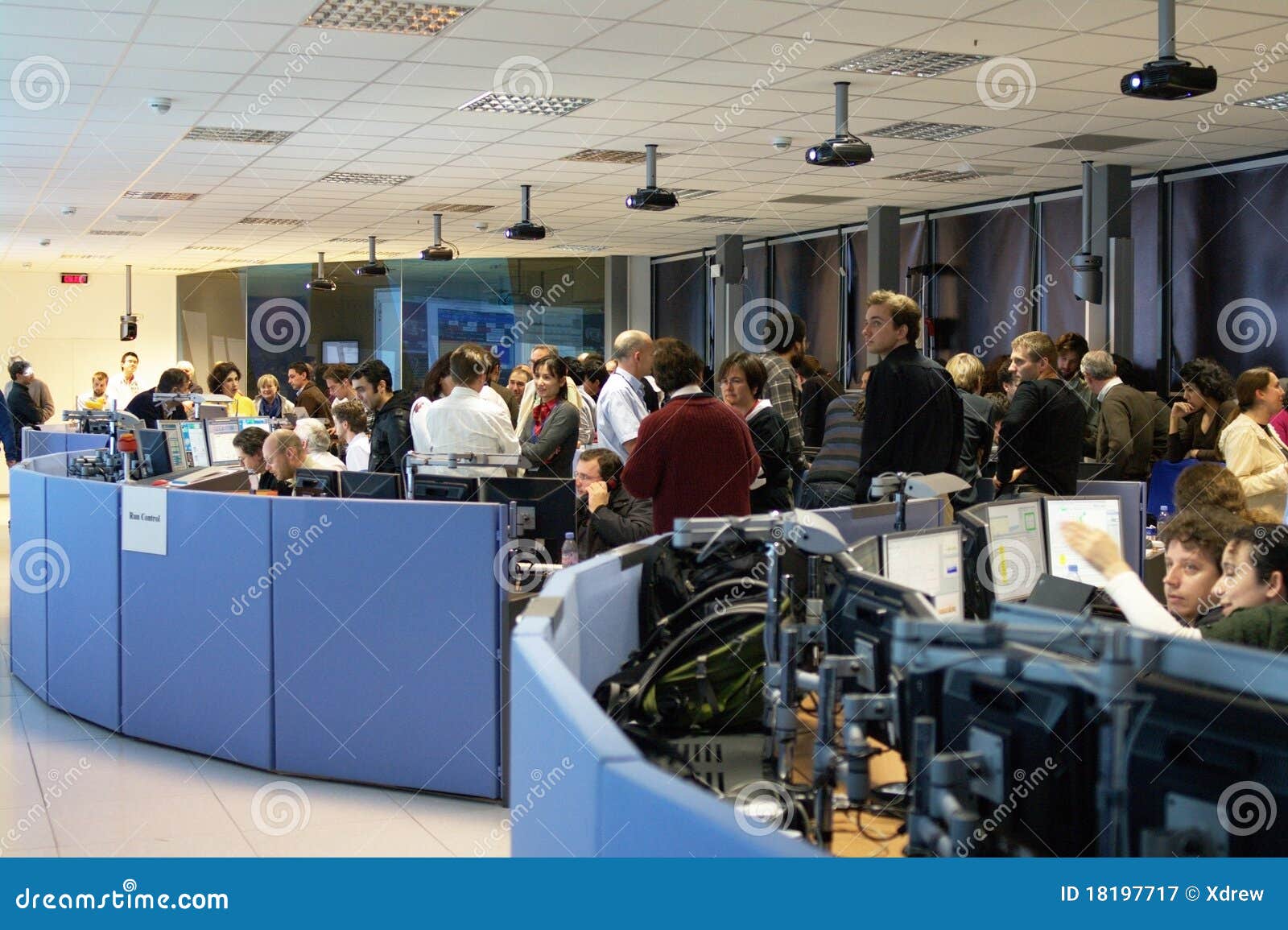 Physicists in the Experiment Control Room Editorial Photography - Image ...