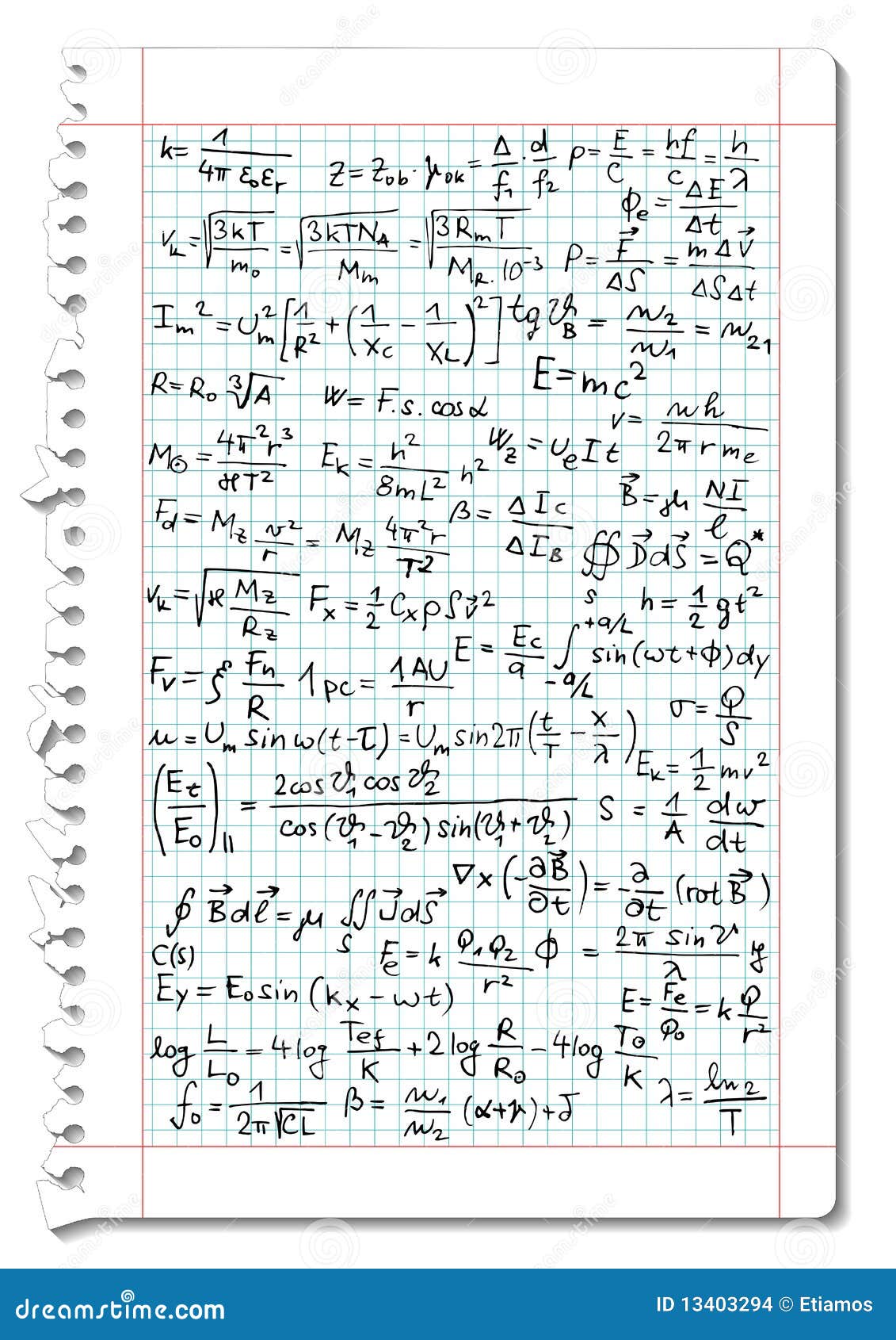 Physics stock vector. Illustration of magnetism, sheet - 13403294