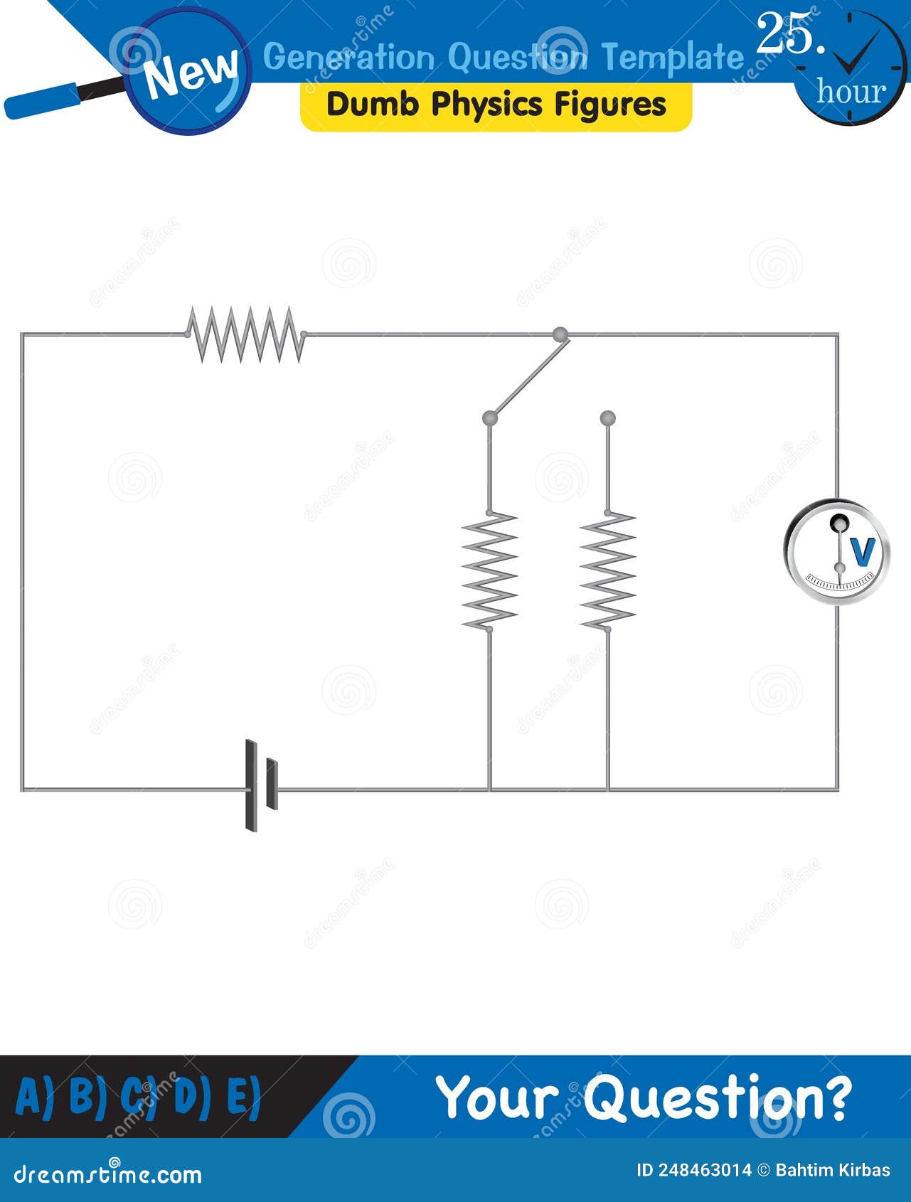 Physics, Basic Electric Circuits, Next Generation Question Template ...