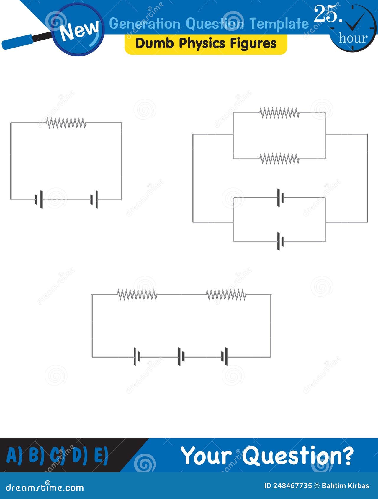 Physics, Basic Electric Circuits, Next Generation Question Template ...