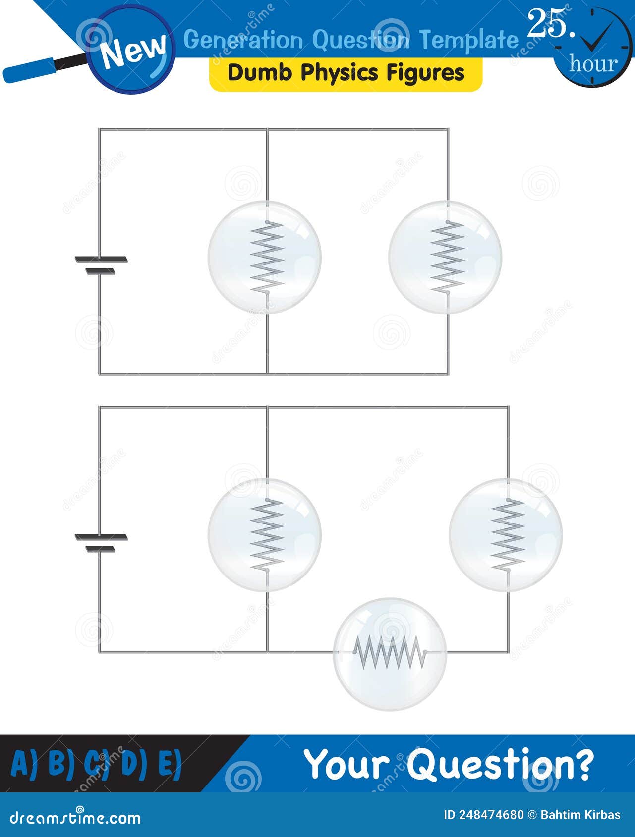 Physics, Basic Electric Circuits, Next Generation Question Template ...