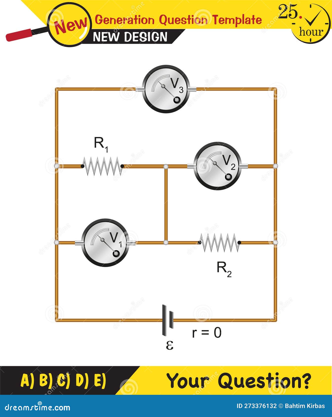Physics, Basic Electric Circuits, Next Generation Question Template ...