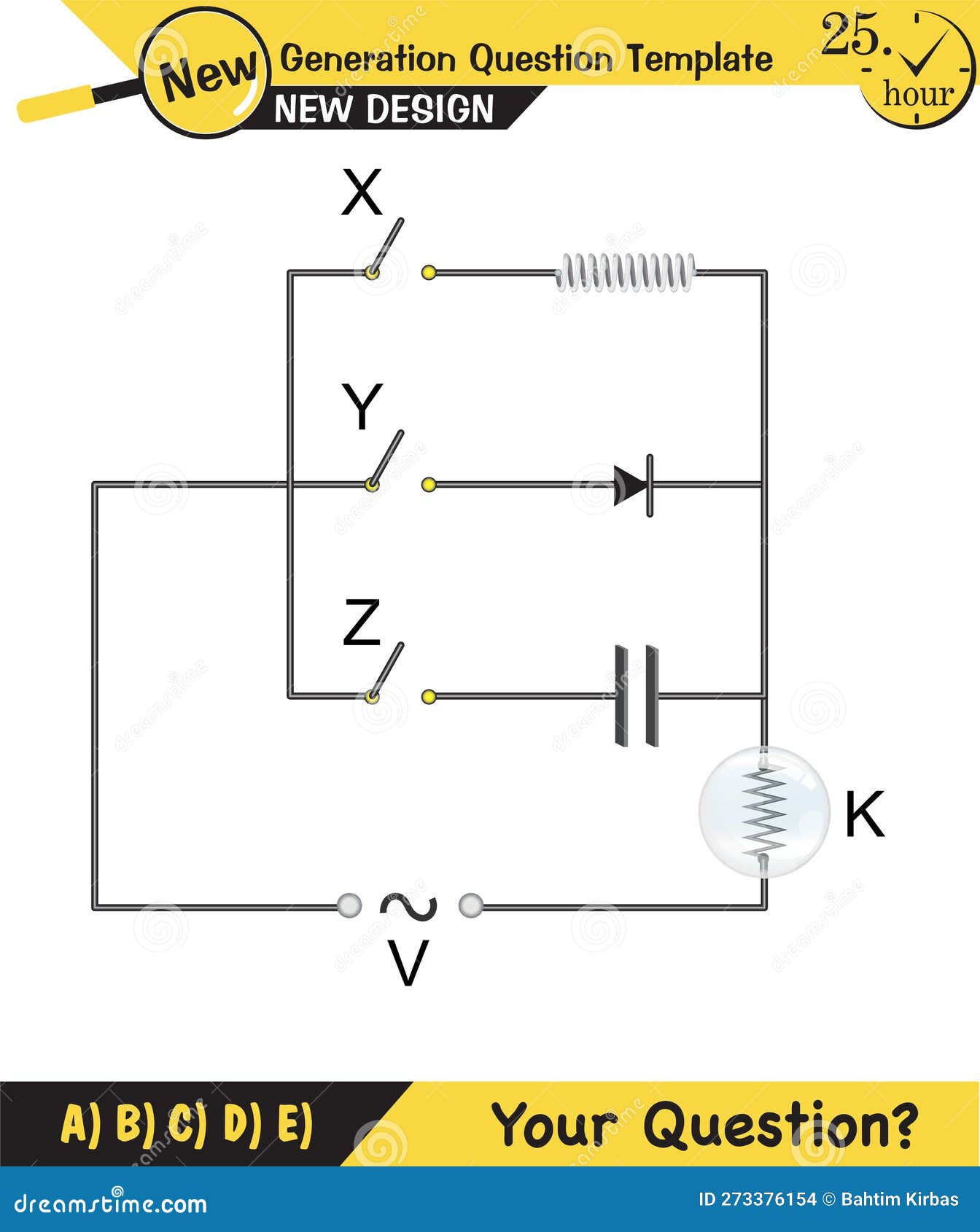Physics, Basic Electric Circuits, Next Generation Question Template ...