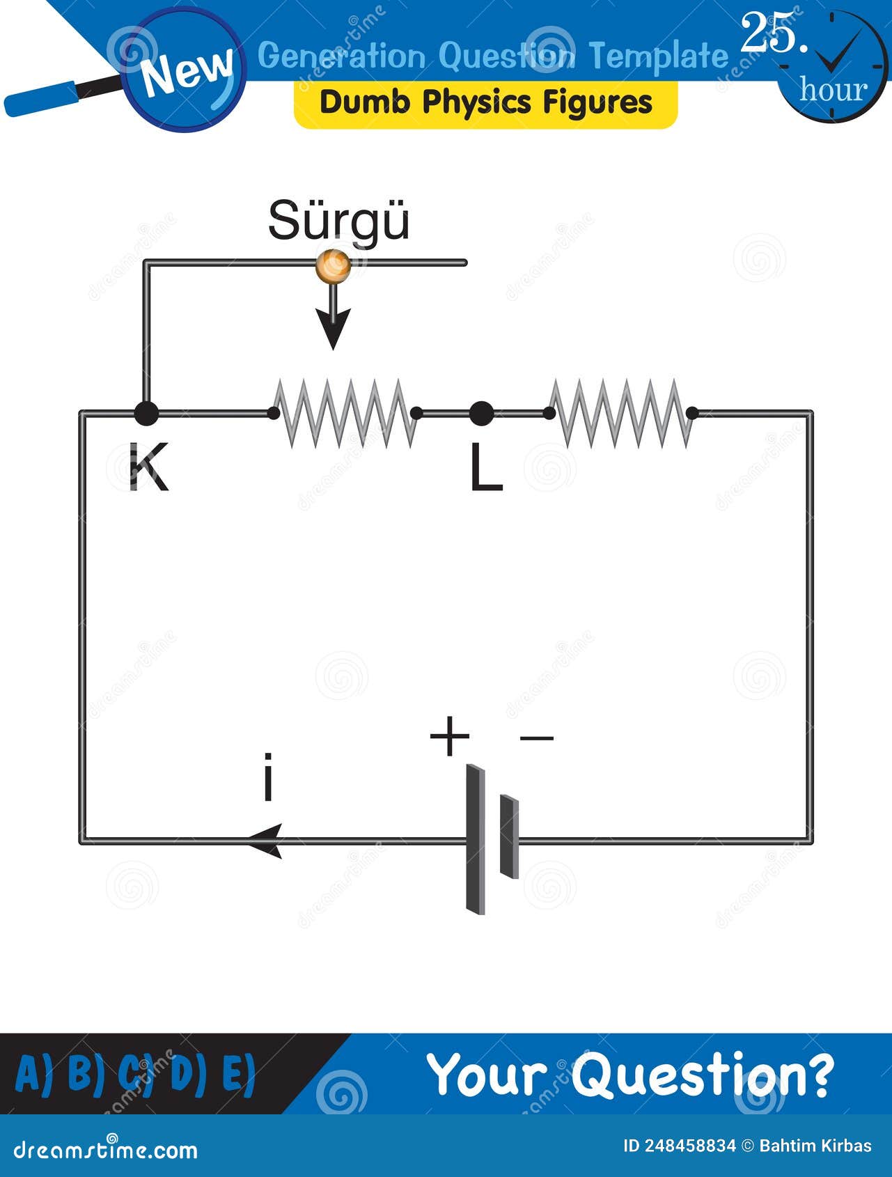 Physics, Basic Electric Circuits, Next Generation Question Template ...
