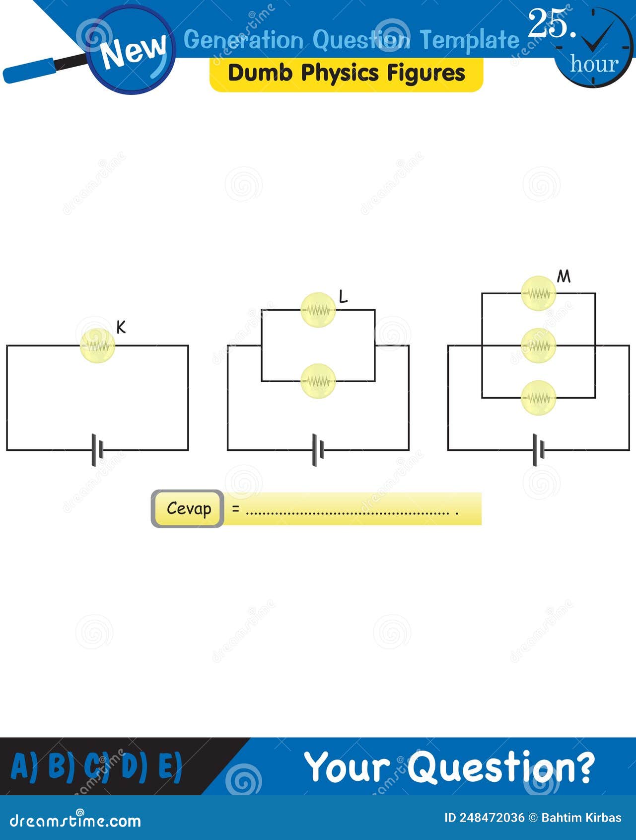 Physics, Basic Electric Circuits, Next Generation Question Template ...