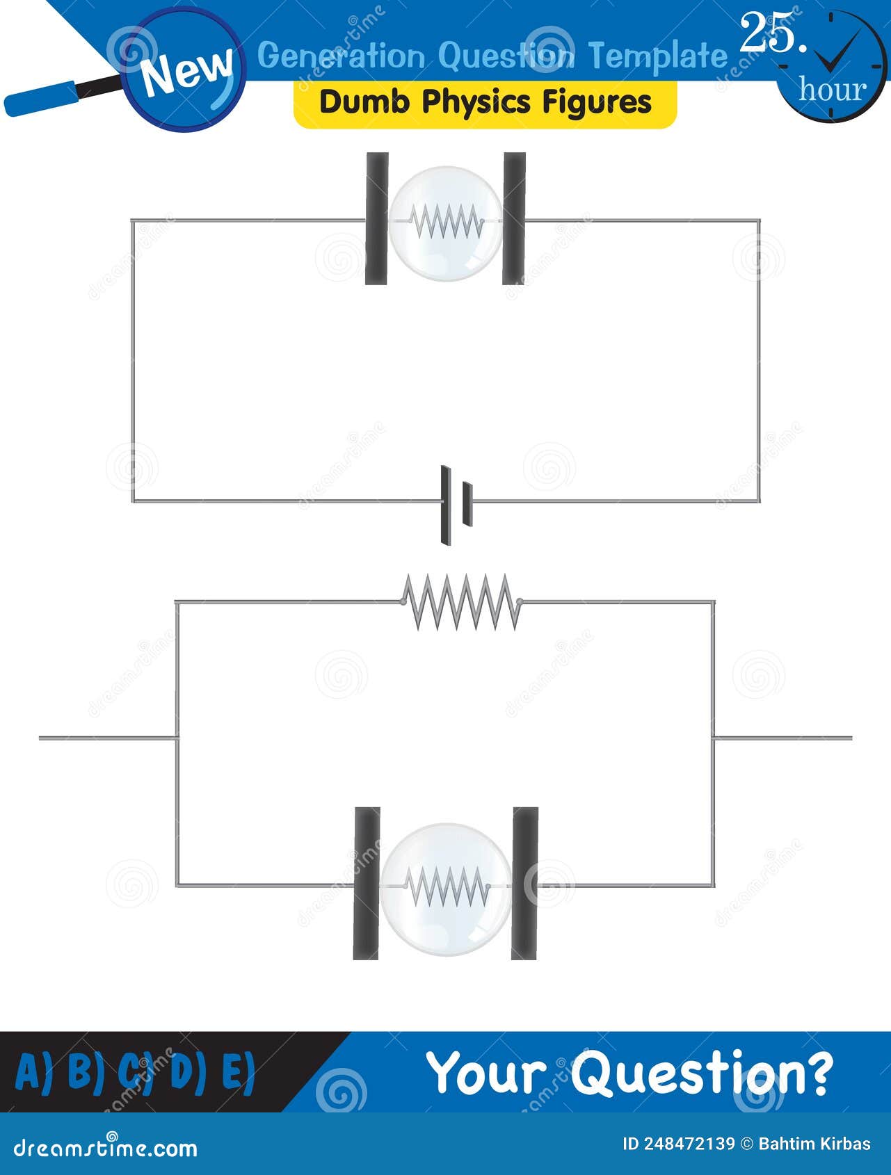 Physics, Basic Electric Circuits, Next Generation Question Template ...