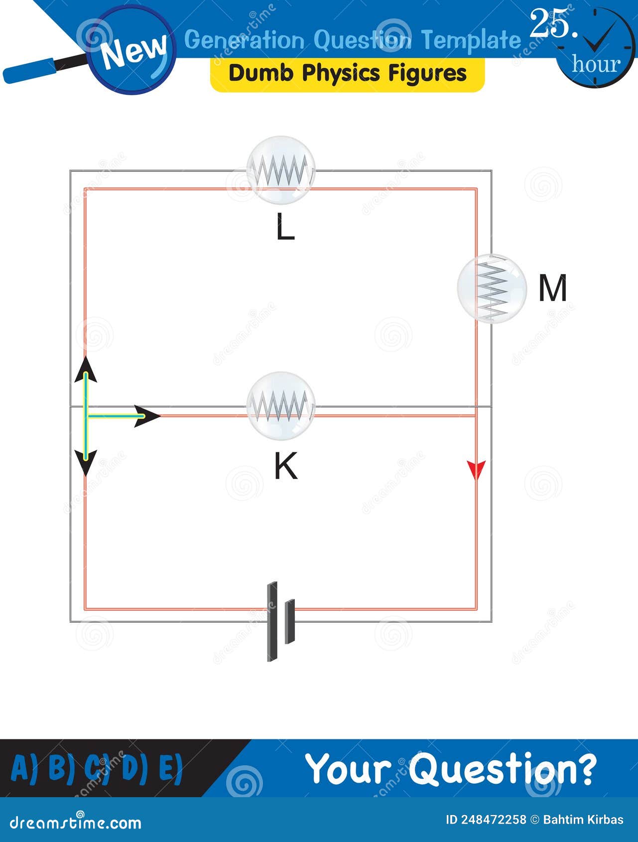 Physics, Basic Electric Circuits, Next Generation Question Template ...