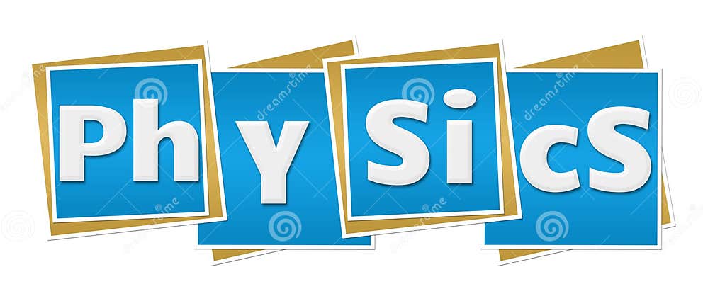 Physics Blue Blocks stock illustration. Illustration of school - 112797620