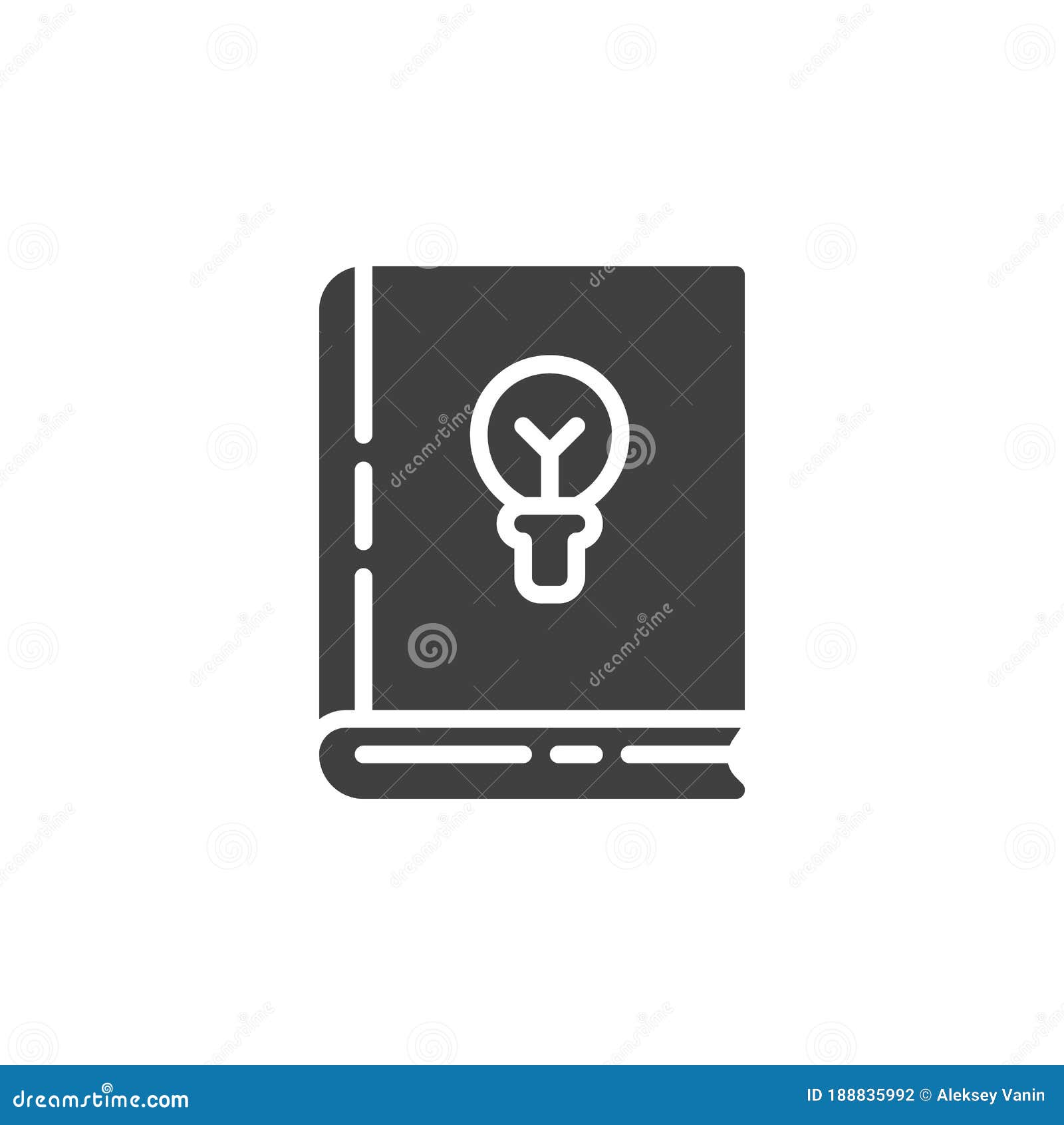 Physics book vector icon stock vector. Illustration of flat - 188835992