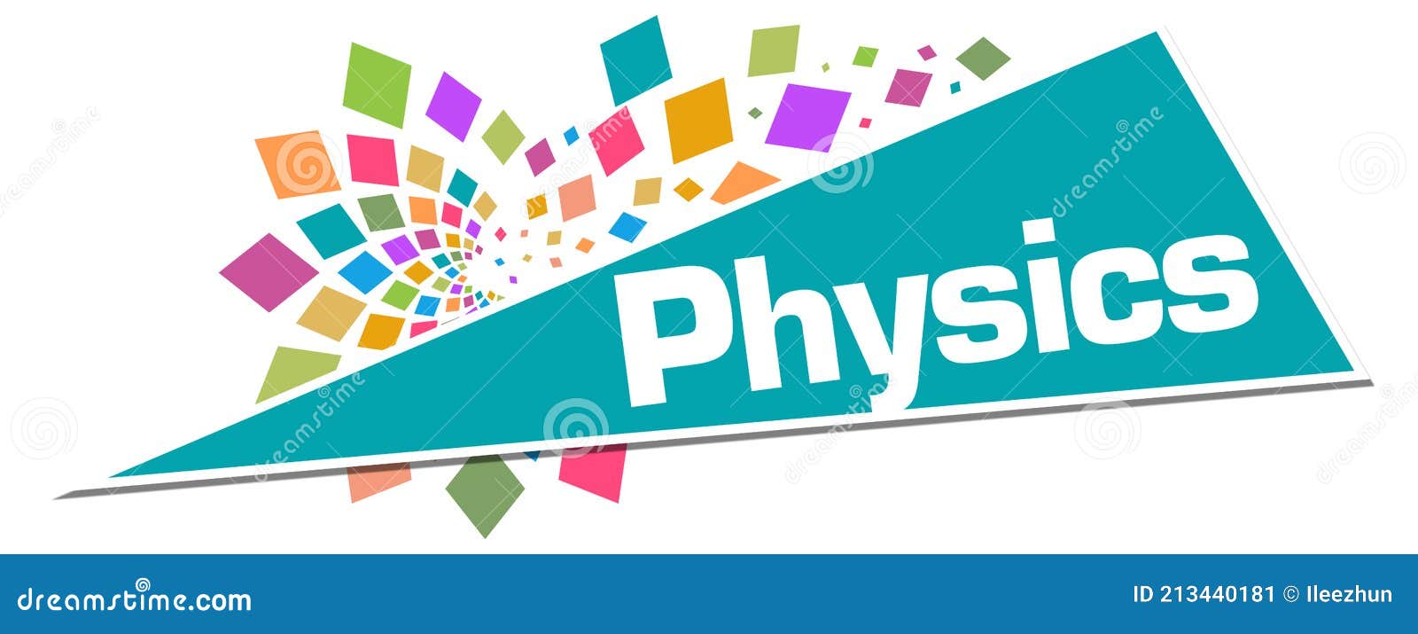 Physics Colorful Circular Turquoise Triangle Stock Illustration ...