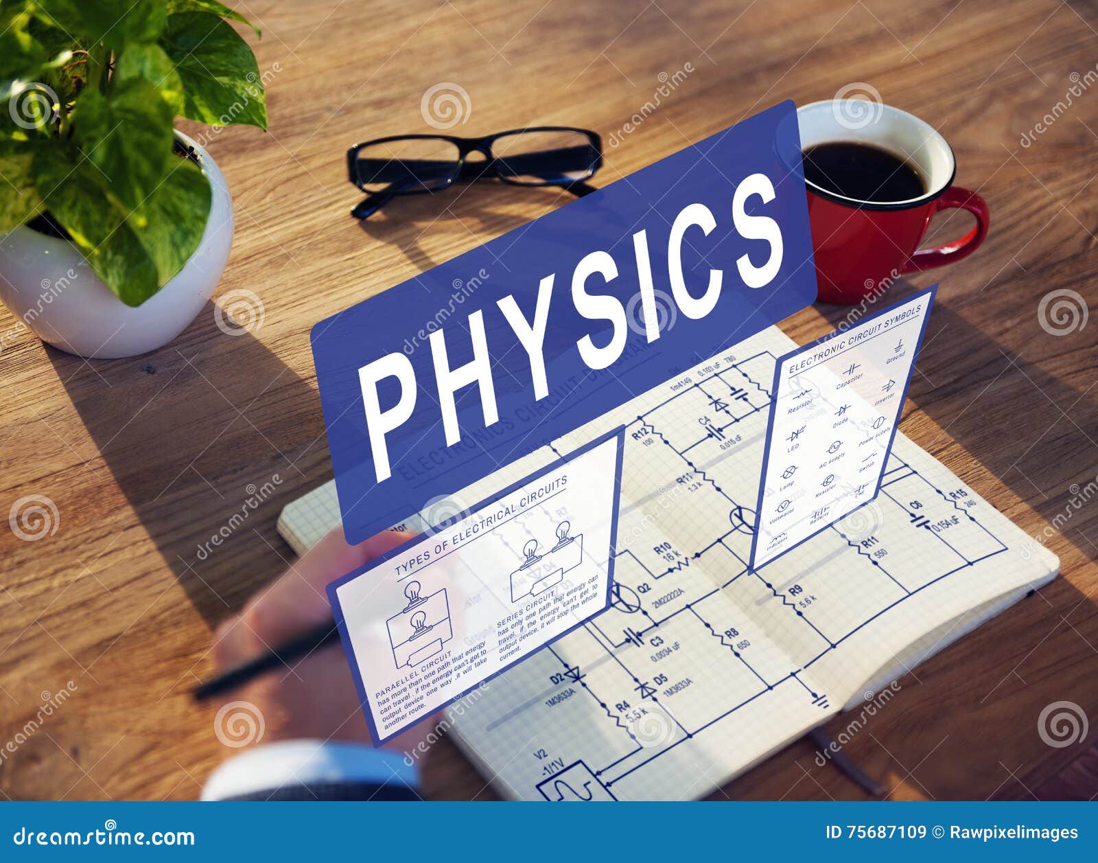 Physics Complex Experiment Formula Function Concept Stock Image - Image ...