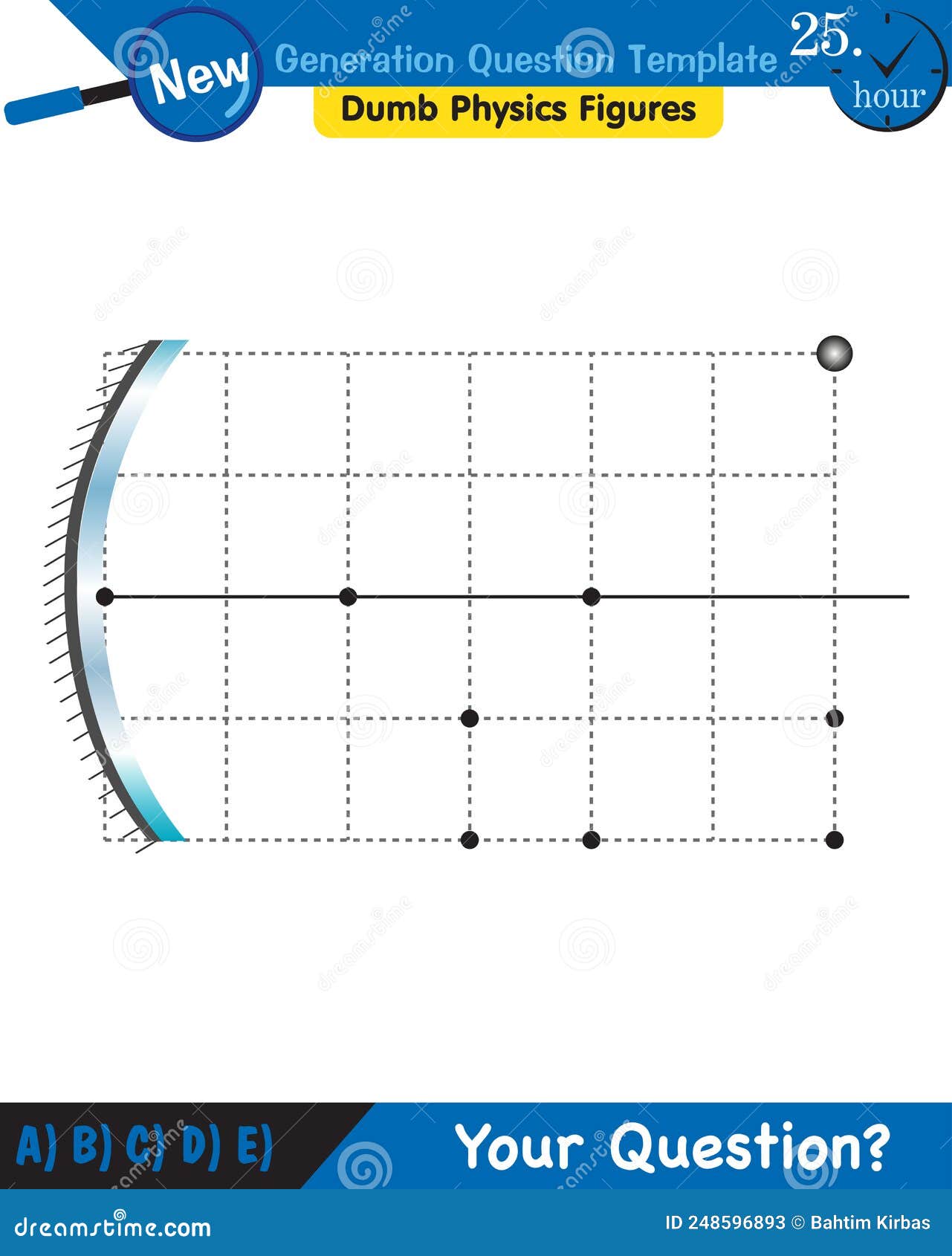Physics, Concave Mirror, Reflection And Spherical Mirrors, Stock ...
