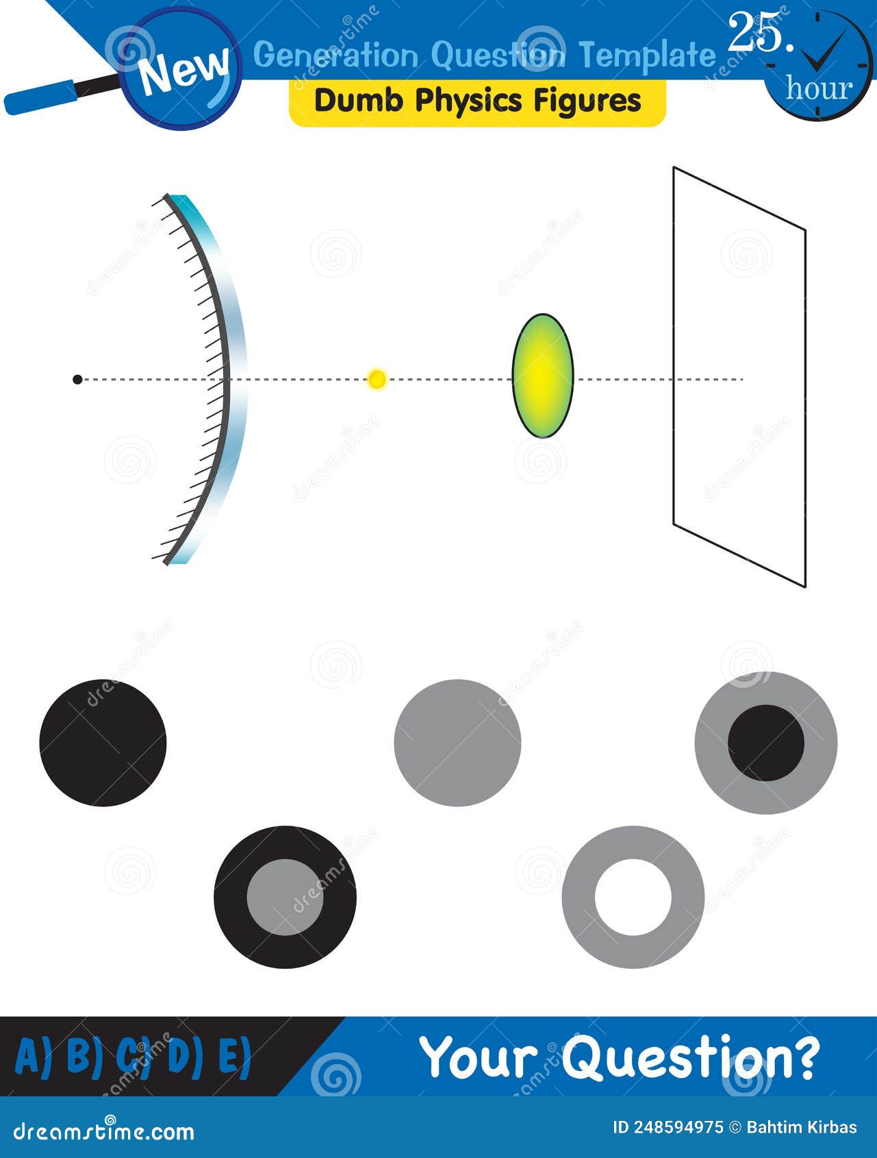 Physics, Concave Mirror, Reflection and Spherical Mirrors, Stock ...
