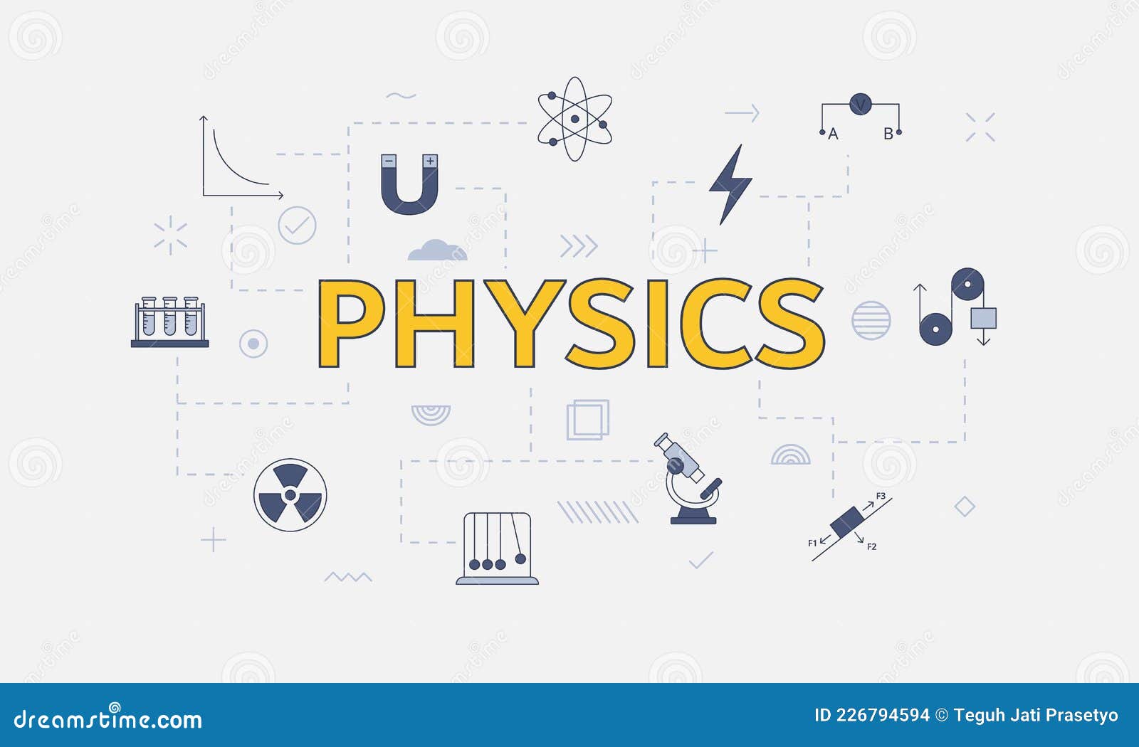 Word Physics. Vector Zentangle Object For Decoration | CartoonDealer ...