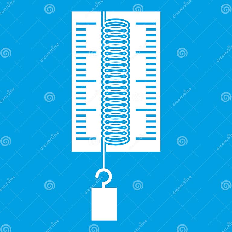 Physics Dynamometer for Laboratory Work Icon White Stock Vector ...