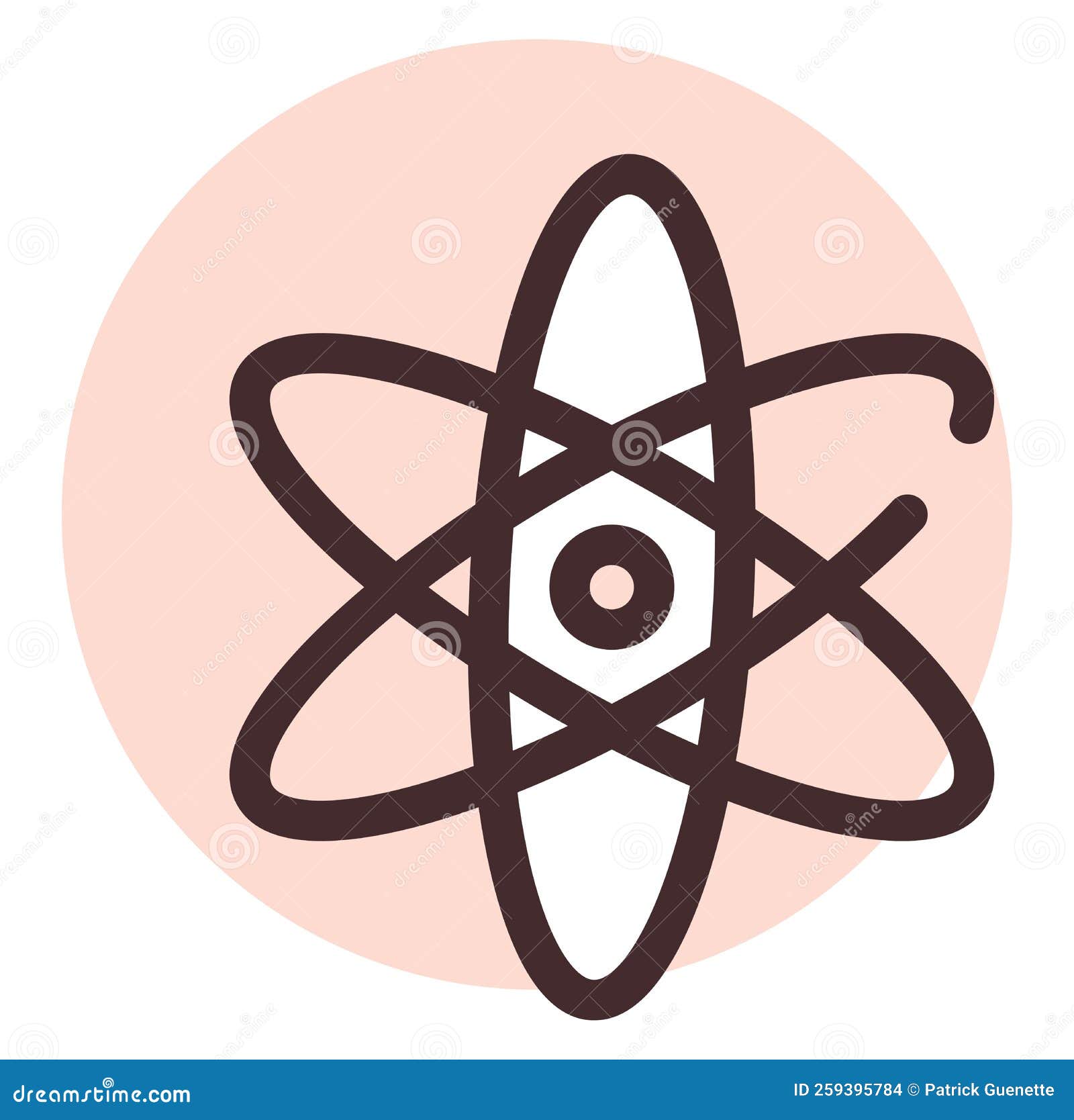 Physics education, icon stock vector. Illustration of background ...