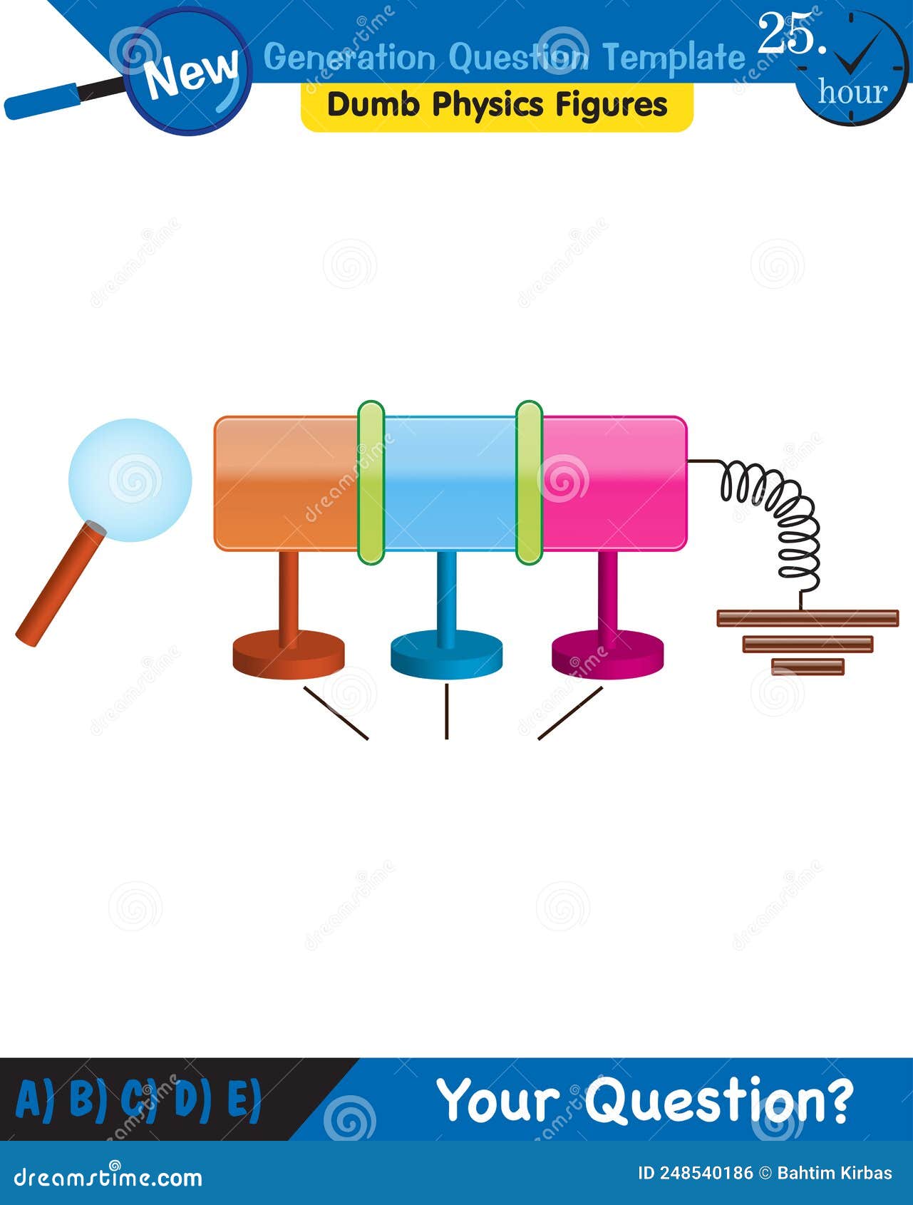 Friction Physics Science Lesson Infographic Diagram Cartoon Vector ...