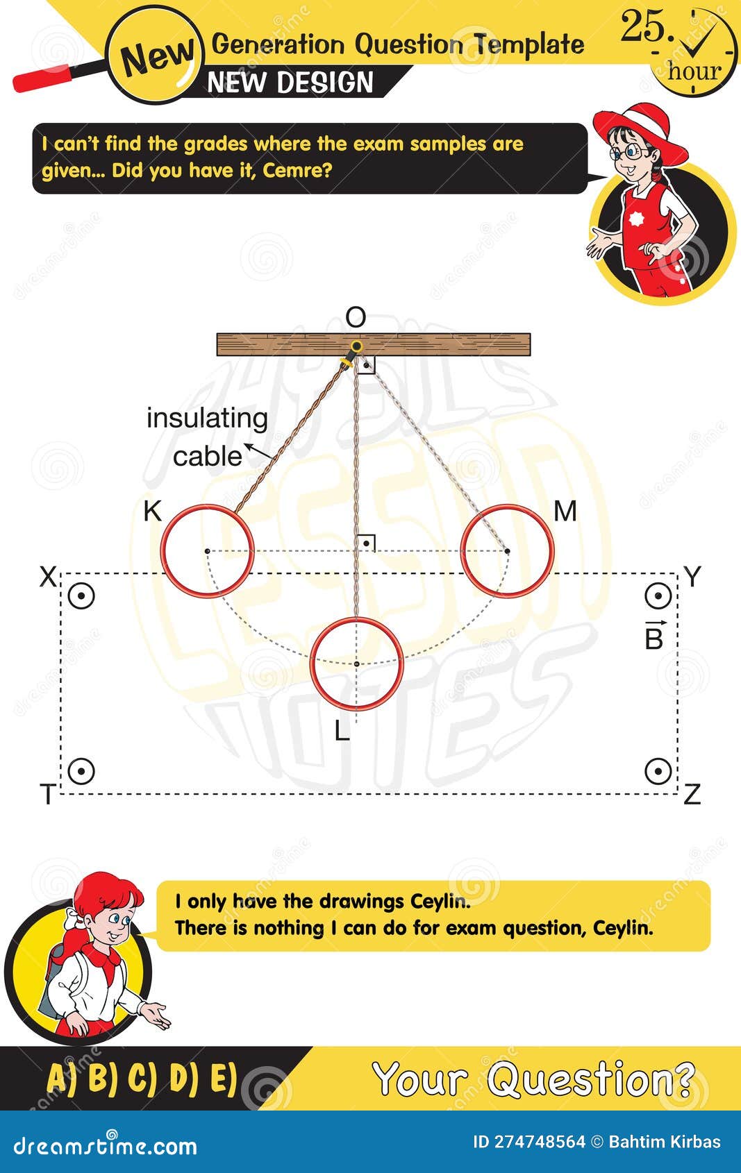 Physics, Electromagnetic Field, Next Generation Problems Stock Vector ...