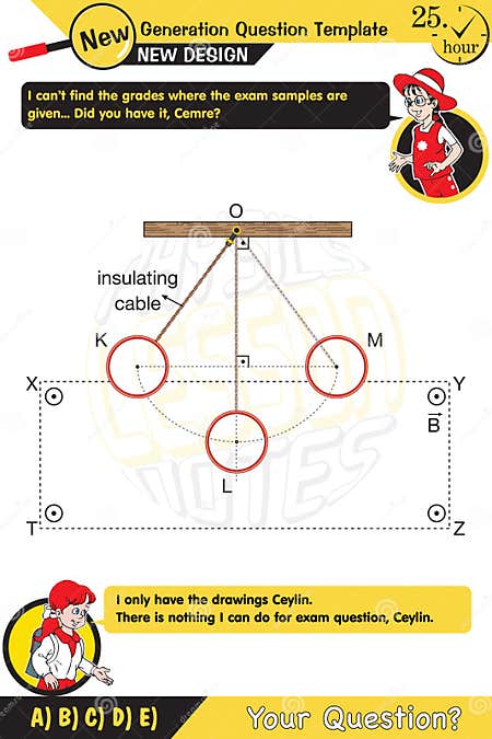 Physics, Electromagnetic Field, Next Generation Problems Stock Vector ...