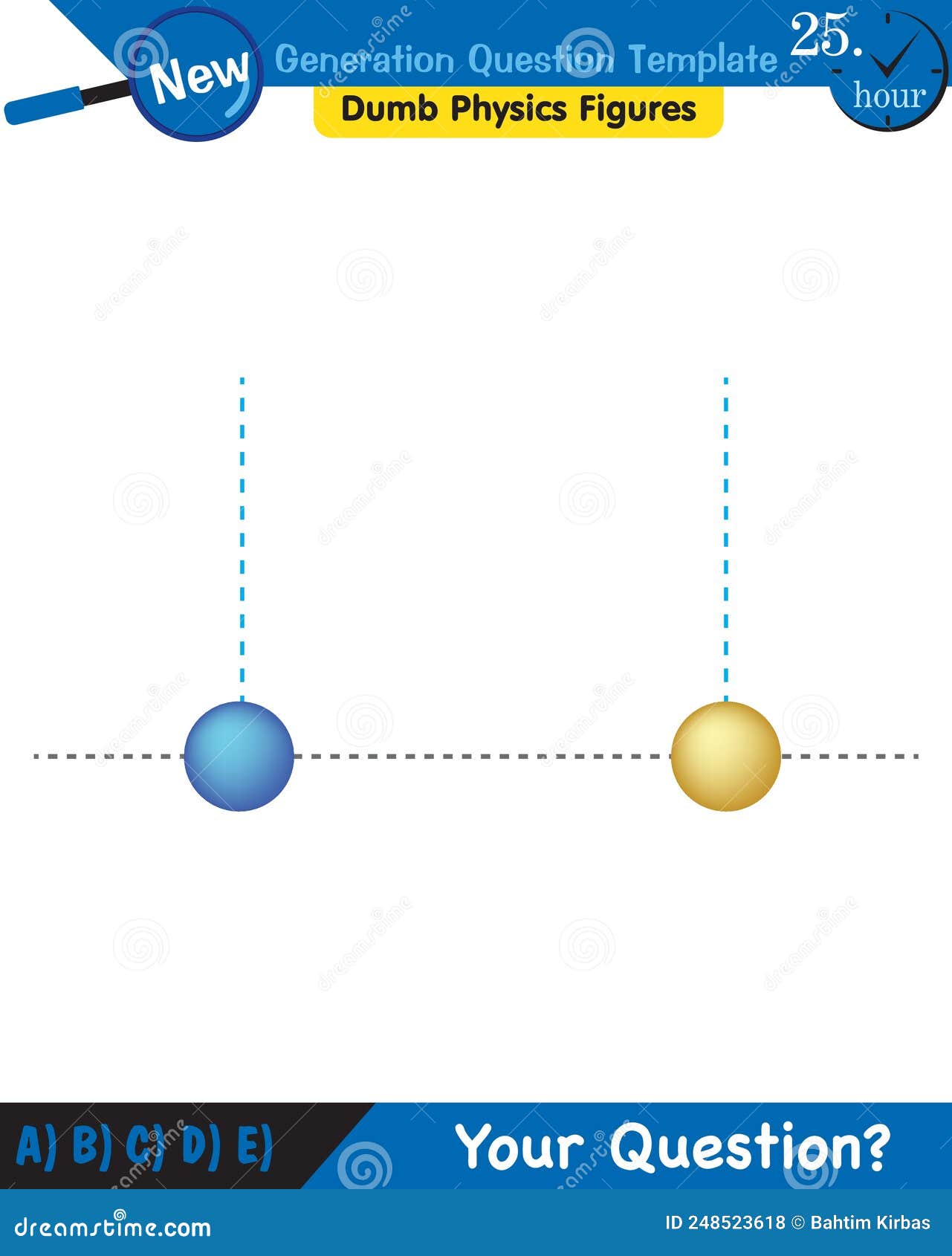 Physics, Electromagnetic Field, Next Generation Question Template Stock ...