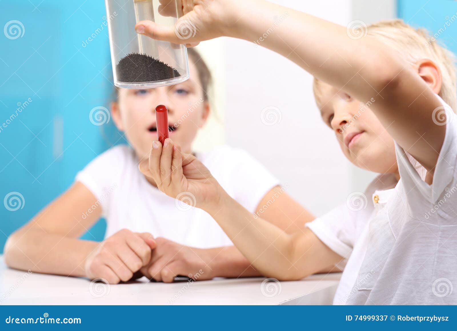 Physics, Experience and Experiments. Stock Image - Image of attracting ...