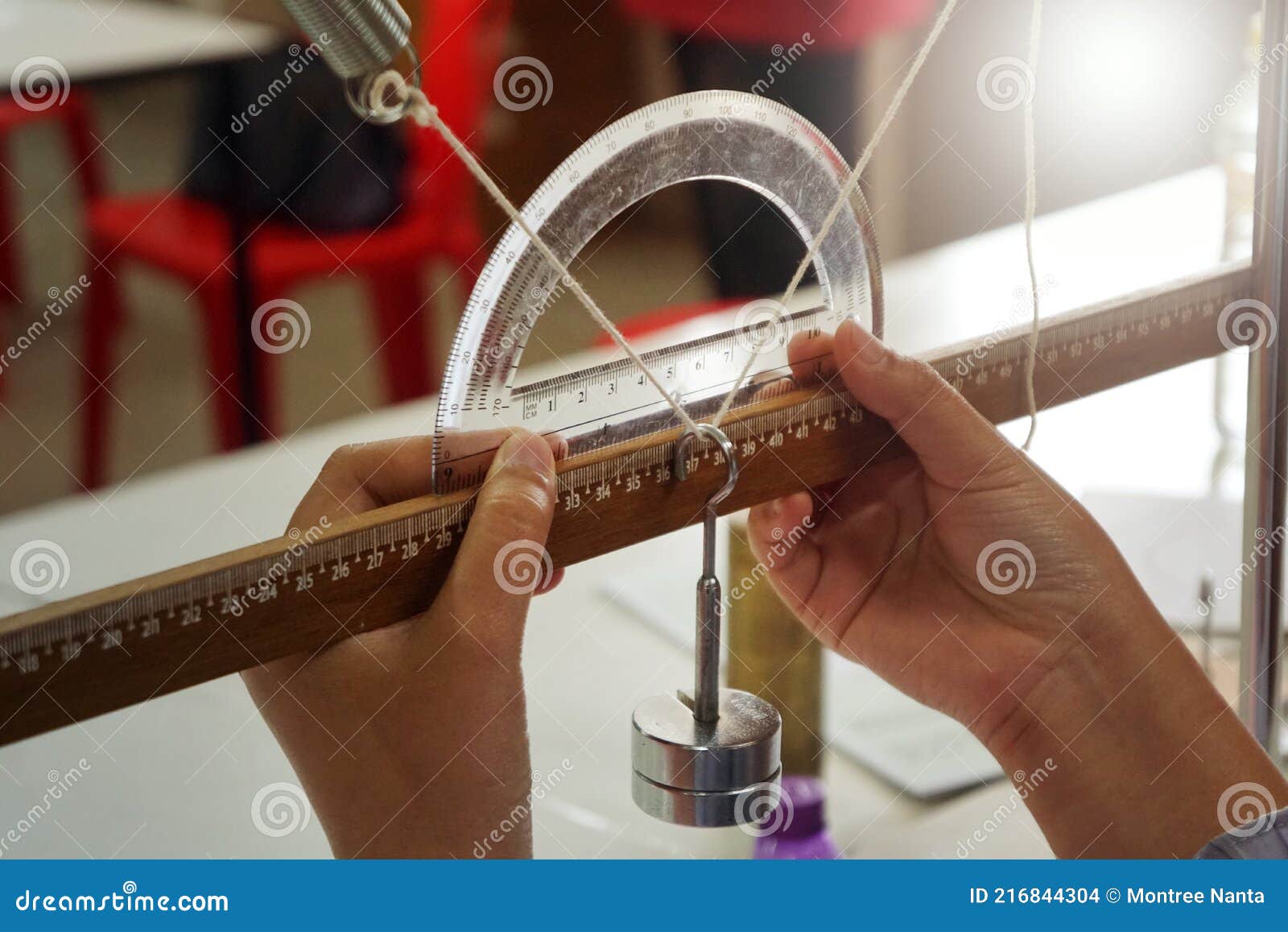 A Physics Experiment on Equilibrium of Three Forces, Angles Measured by ...