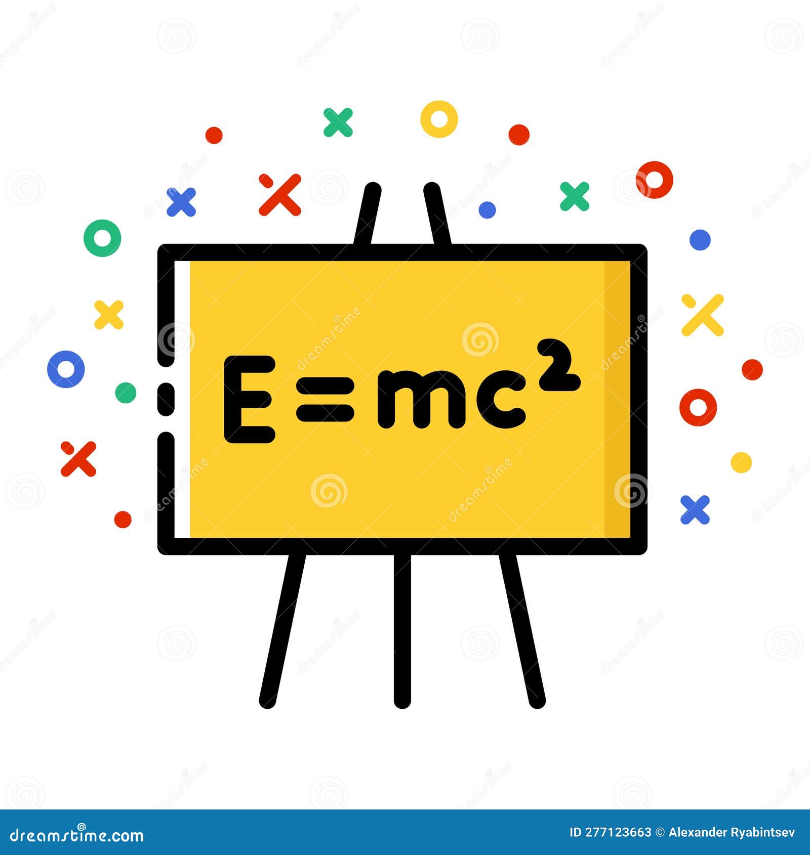 Set Of Physics Formula, Symbols, Equations And Schrodinger Cat Isolated ...
