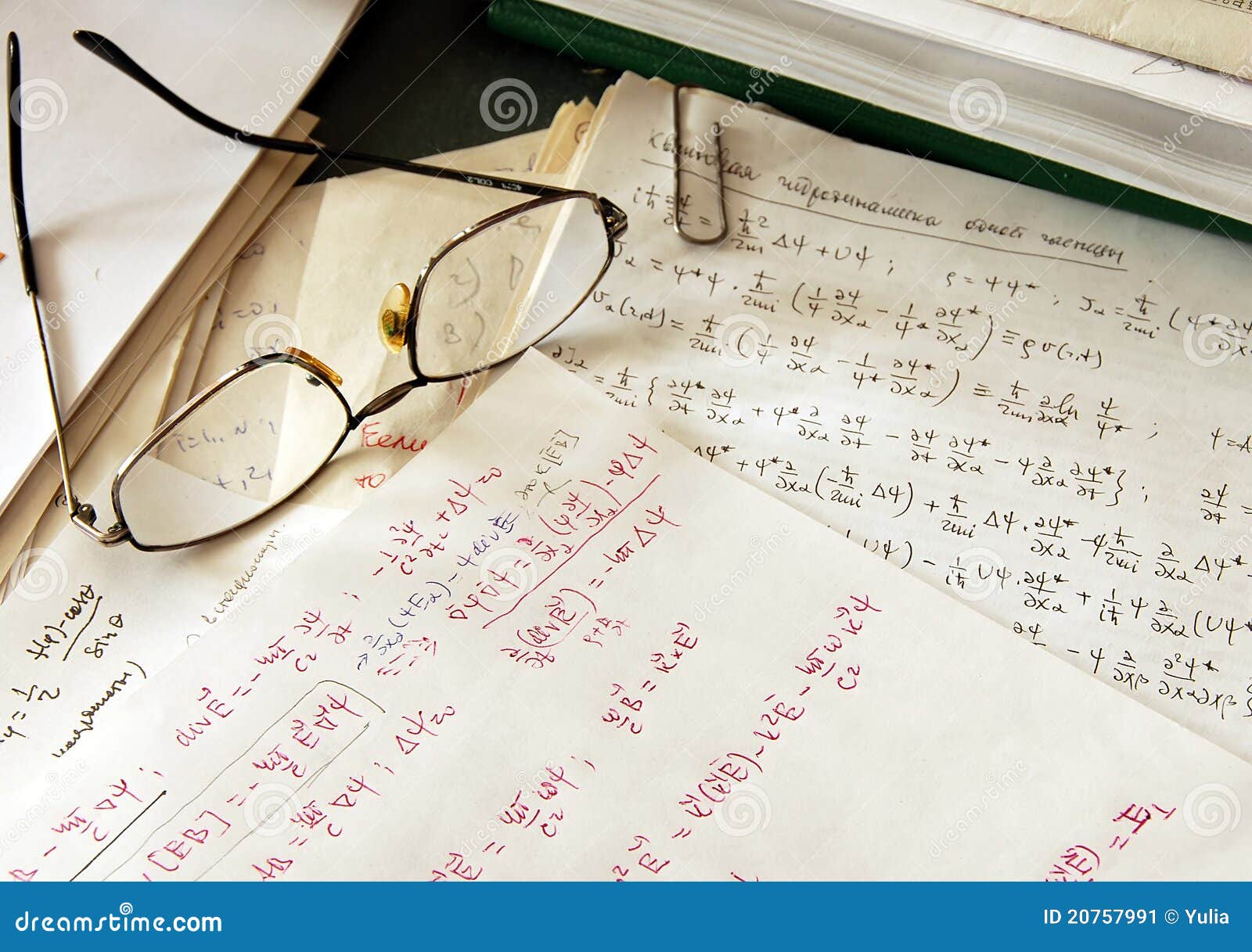 Physics Formulas Stock Image | CartoonDealer.com #33568639