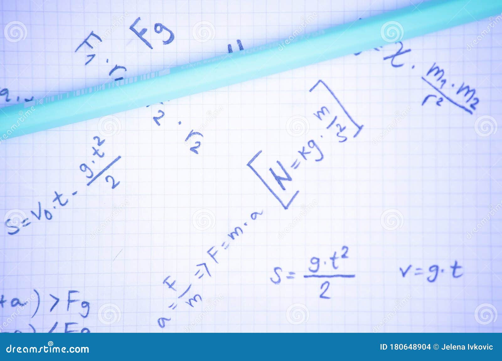 Physics Formulas Stock Image | CartoonDealer.com #33568639