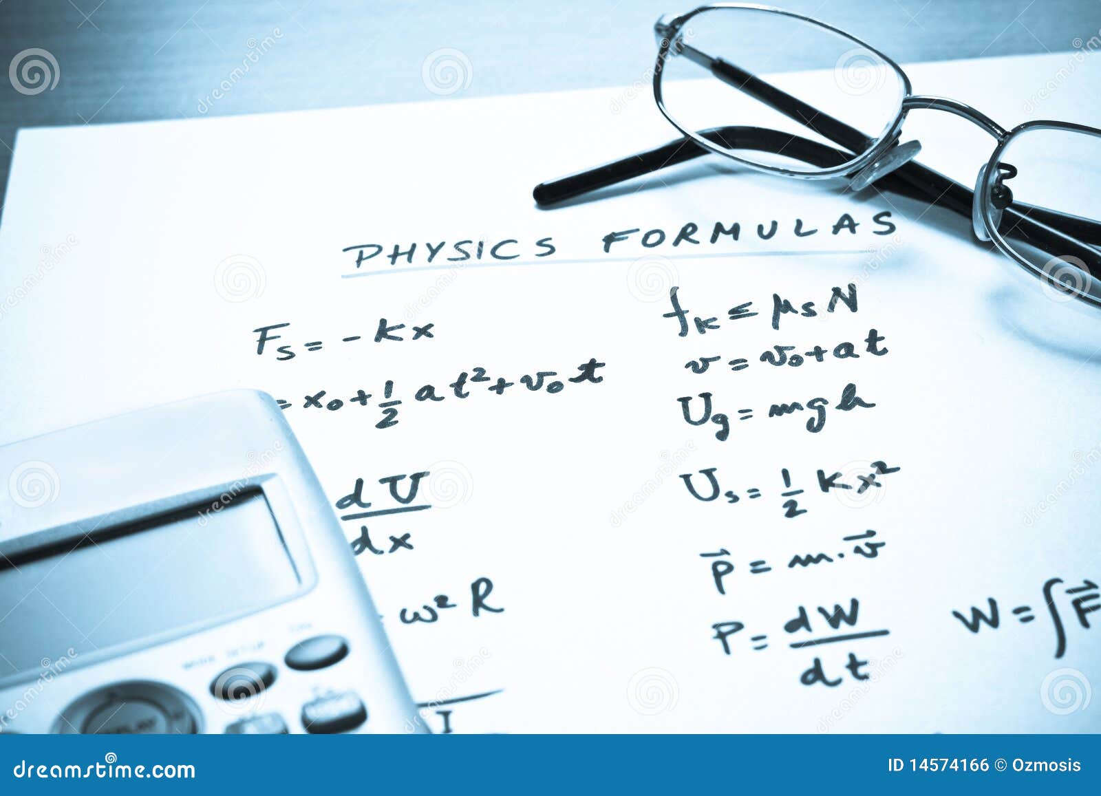 Physics Formulas Stock Image | CartoonDealer.com #33568639