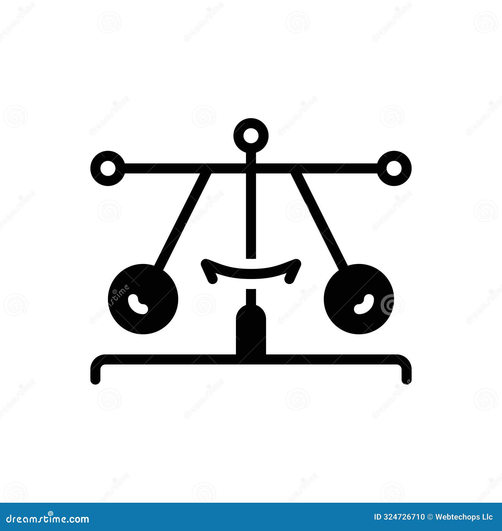 Black Solid Icon for Physics, Speed and Motion Stock Illustration ...
