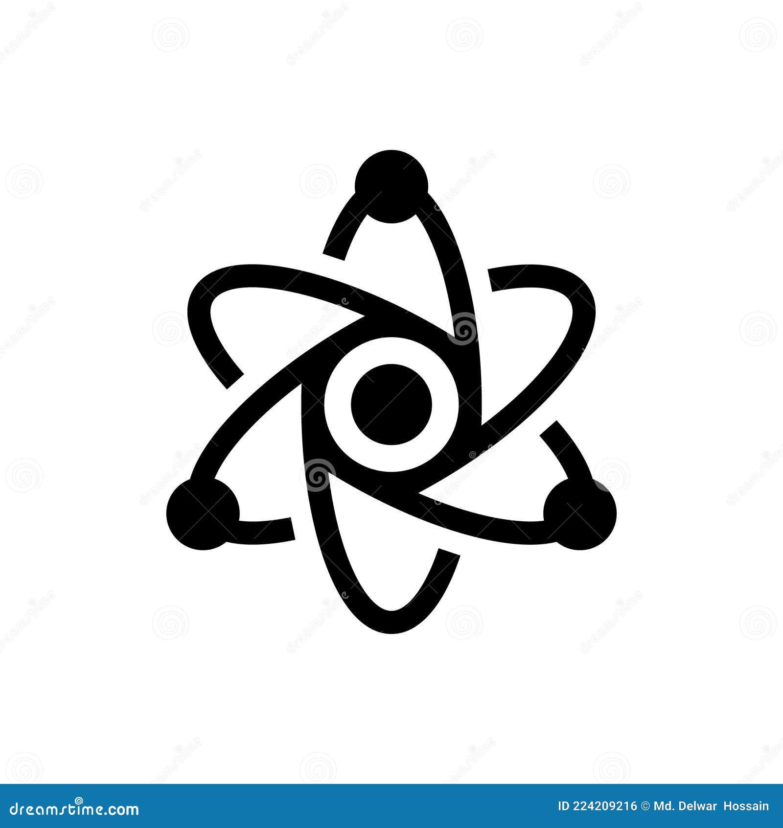 Physics icon stock vector. Illustration of design, symbol - 224209216