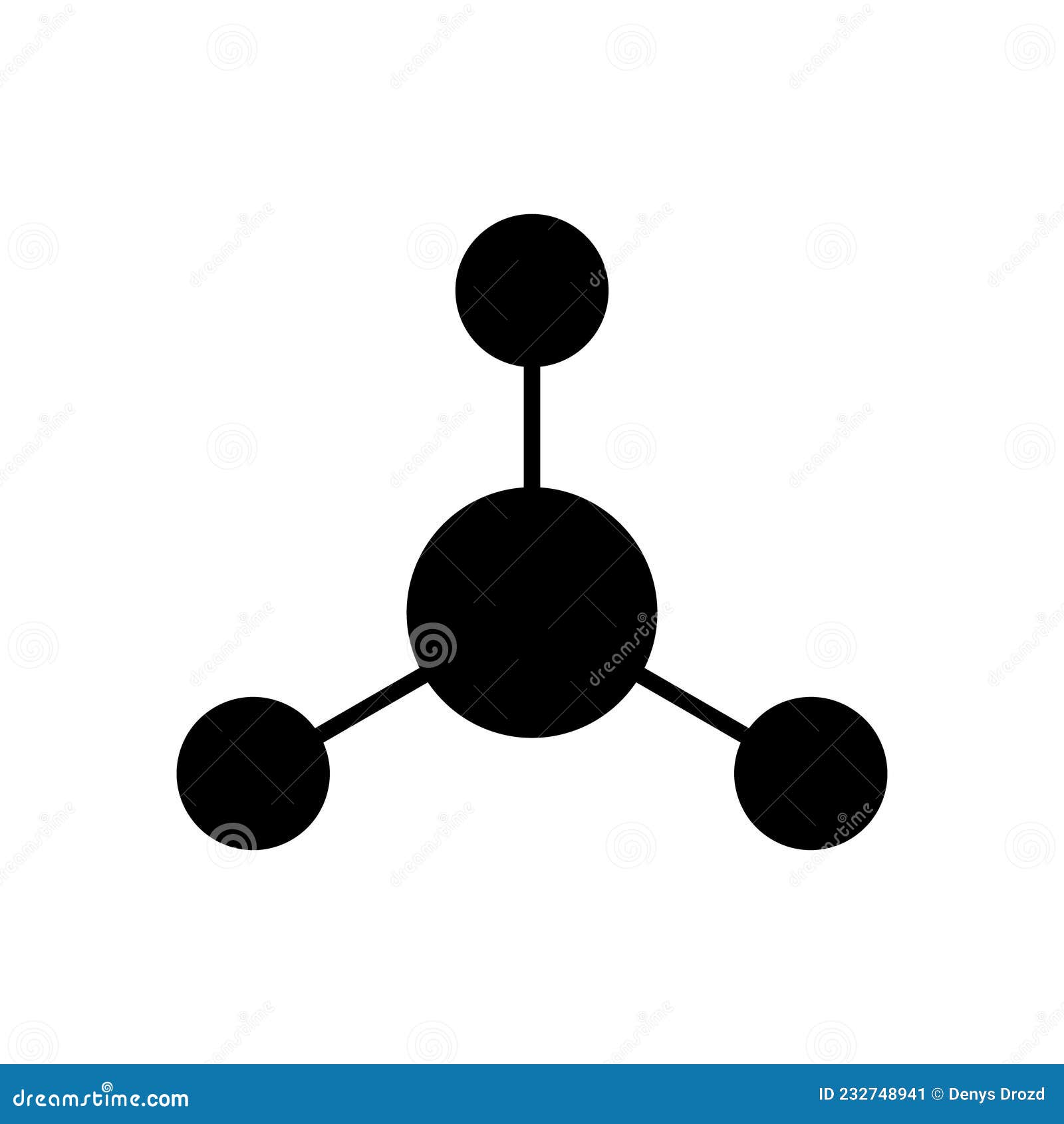 Physics Icon Vector. Molecule Illustration Sign. Nucleus and Atoms ...