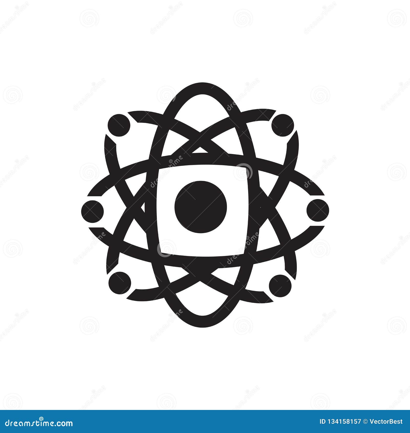 Physics Icon Vector Sign and Symbol Isolated on White Background Stock ...