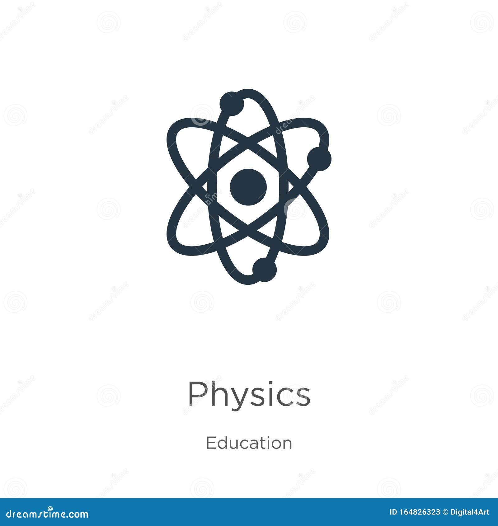 Physics Icon Vector. Trendy Flat Physics Icon from Education Collection ...