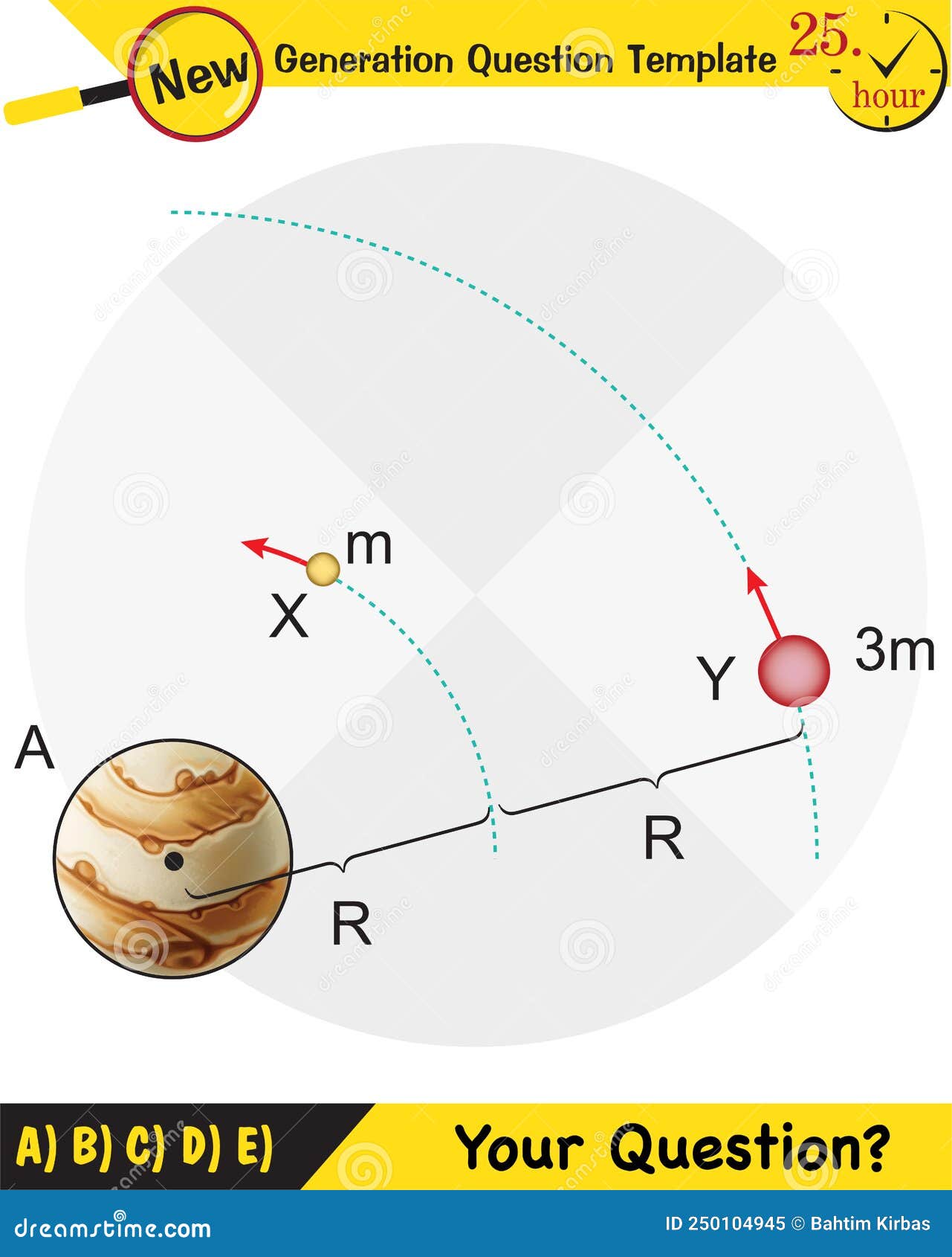 Physics, Kepler`s Second Law of Planetary Motion Stock Vector ...