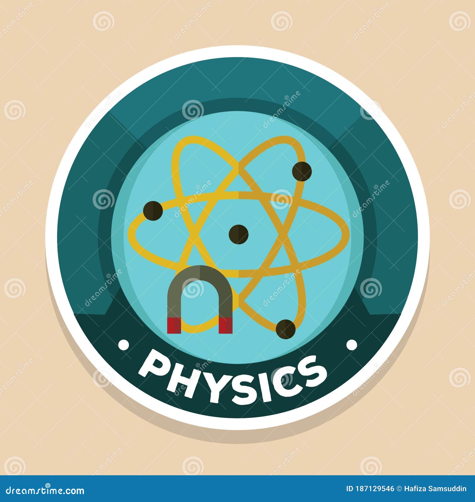 Physics Label. Vector Illustration Decorative Design Stock Vector ...
