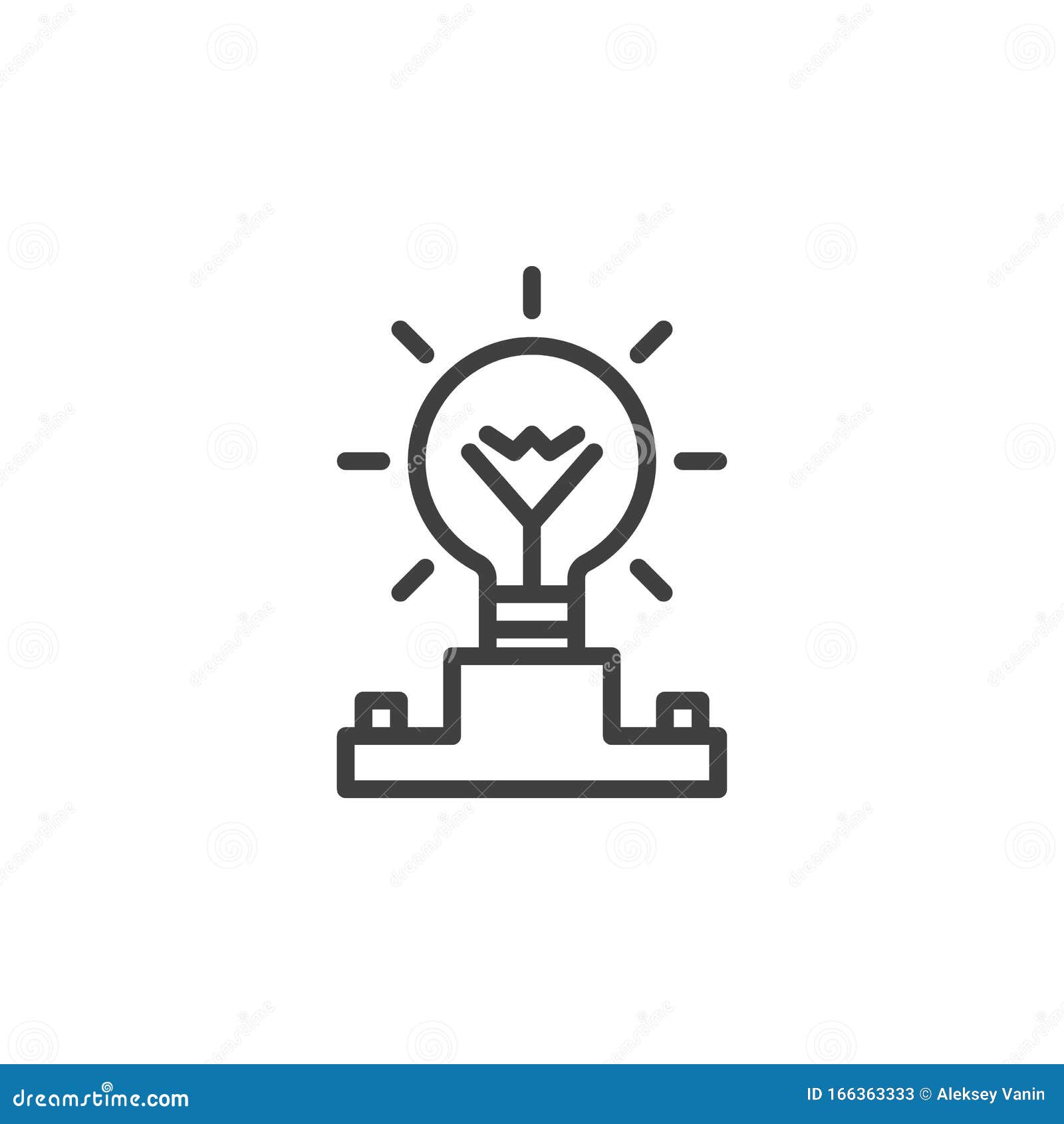 Physics Lamp Experiment Line Icon Stock Vector - Illustration of ...