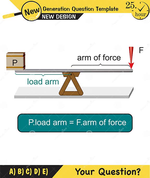 Physics, Lever Examples Vector Illustration, Simple Machines, Next ...