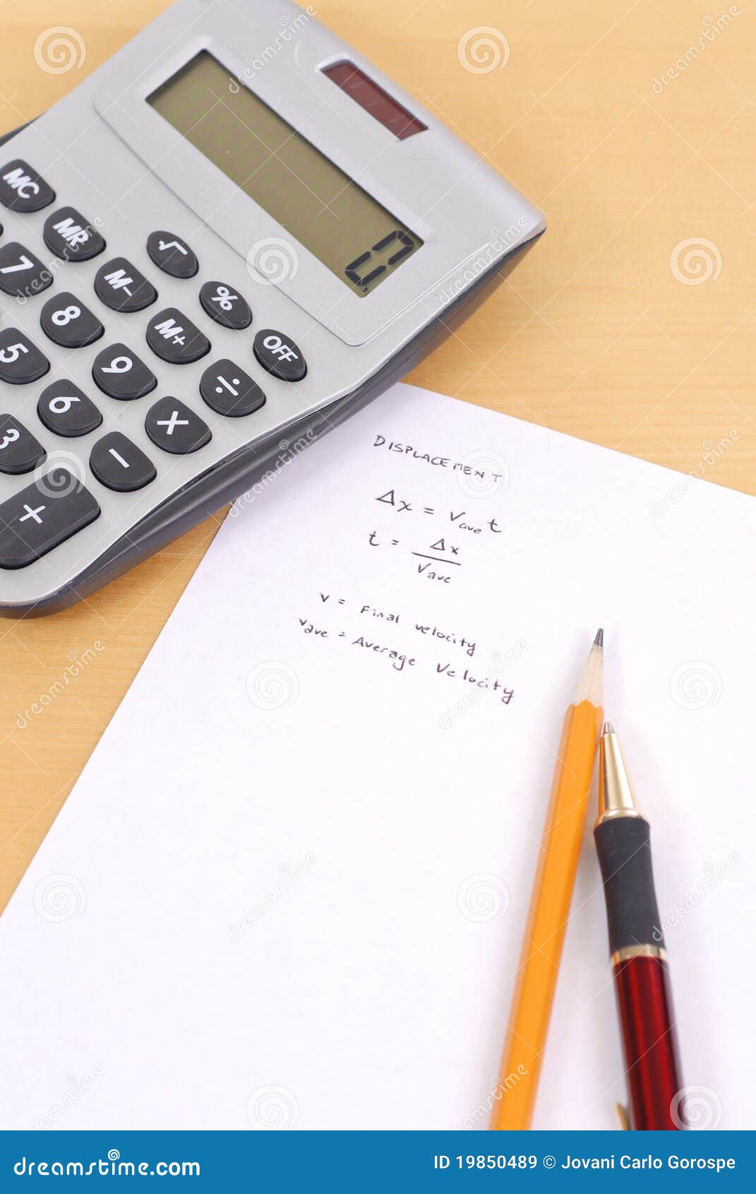 Physics Math Equation stock image. Image of homework - 19850489