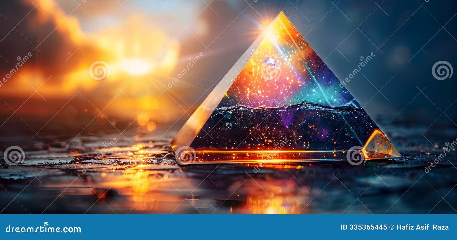 Physics Optical Prism with Refraction Rendering High Quality Photo ...