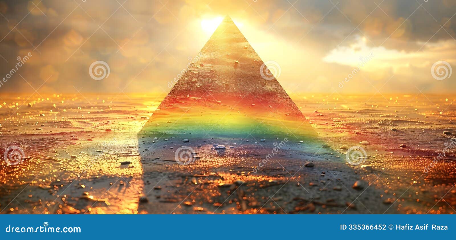 Physics Optical Prism with Refraction Rendering High Quality Photo ...