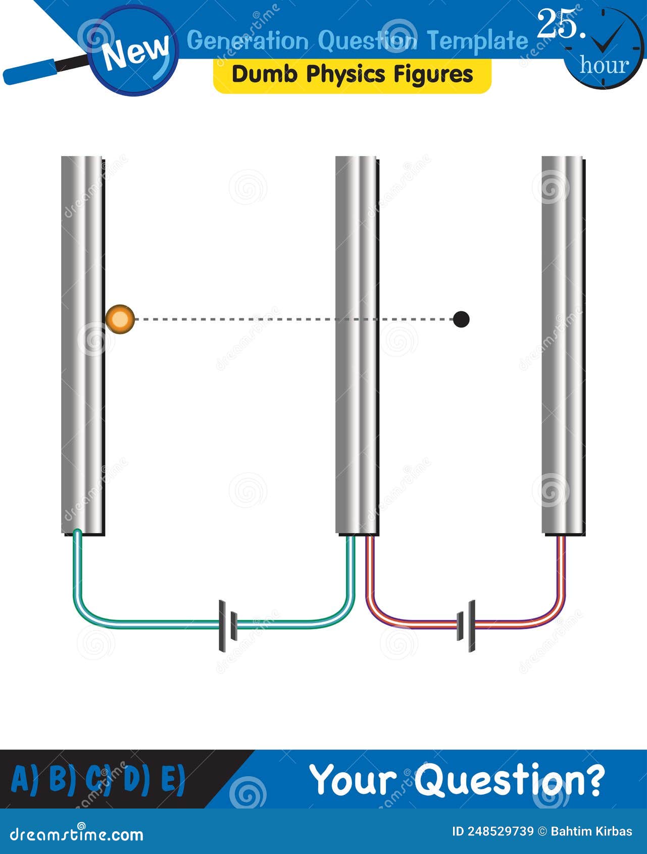 Parallel Plate Capacitor In Circuit. Cartoon Vector | CartoonDealer.com ...