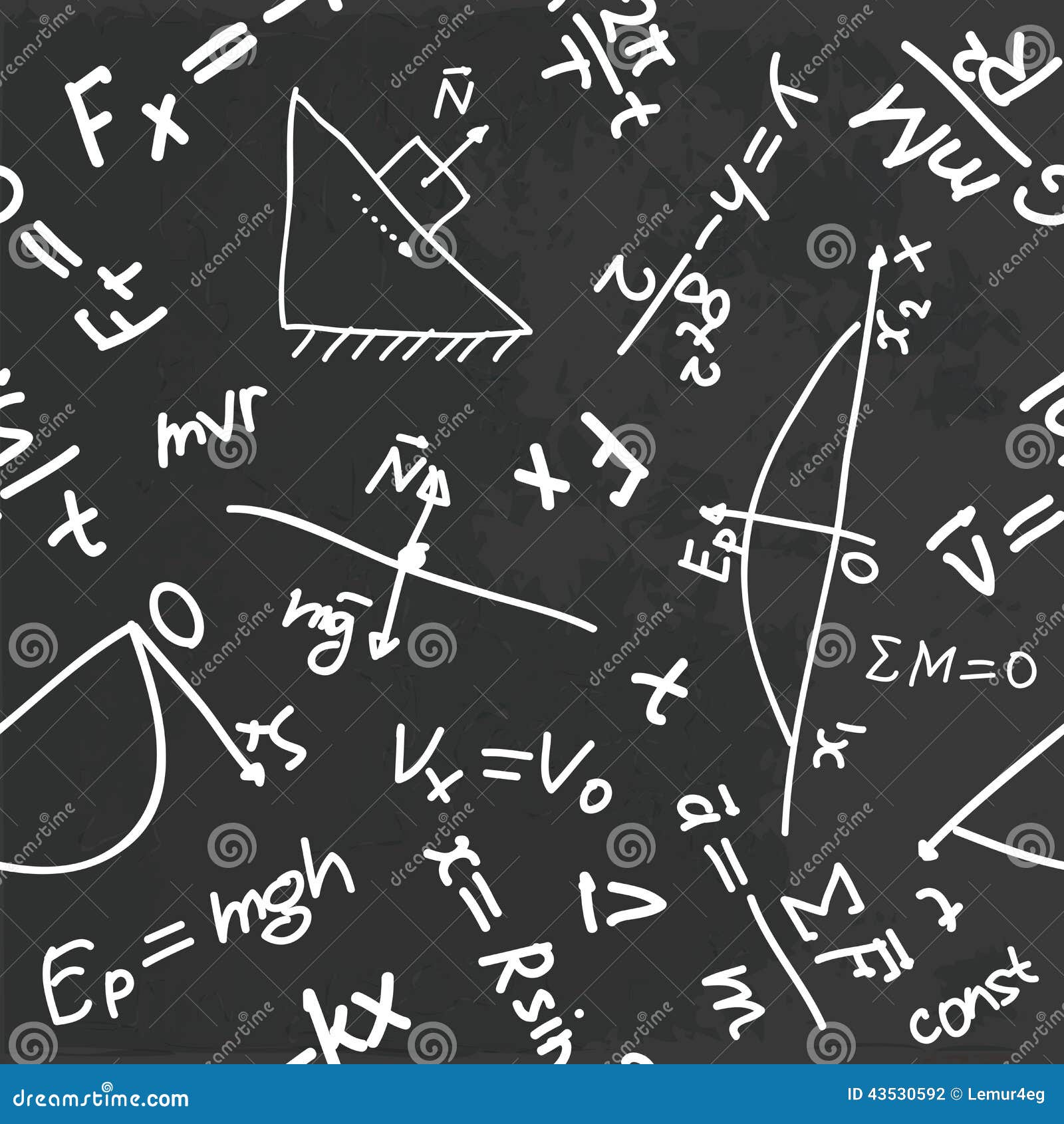 Physics Pattern Vector Illustration | CartoonDealer.com #58787000